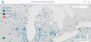 PFAS In Michigan Contamination Map (Upd July 2025)