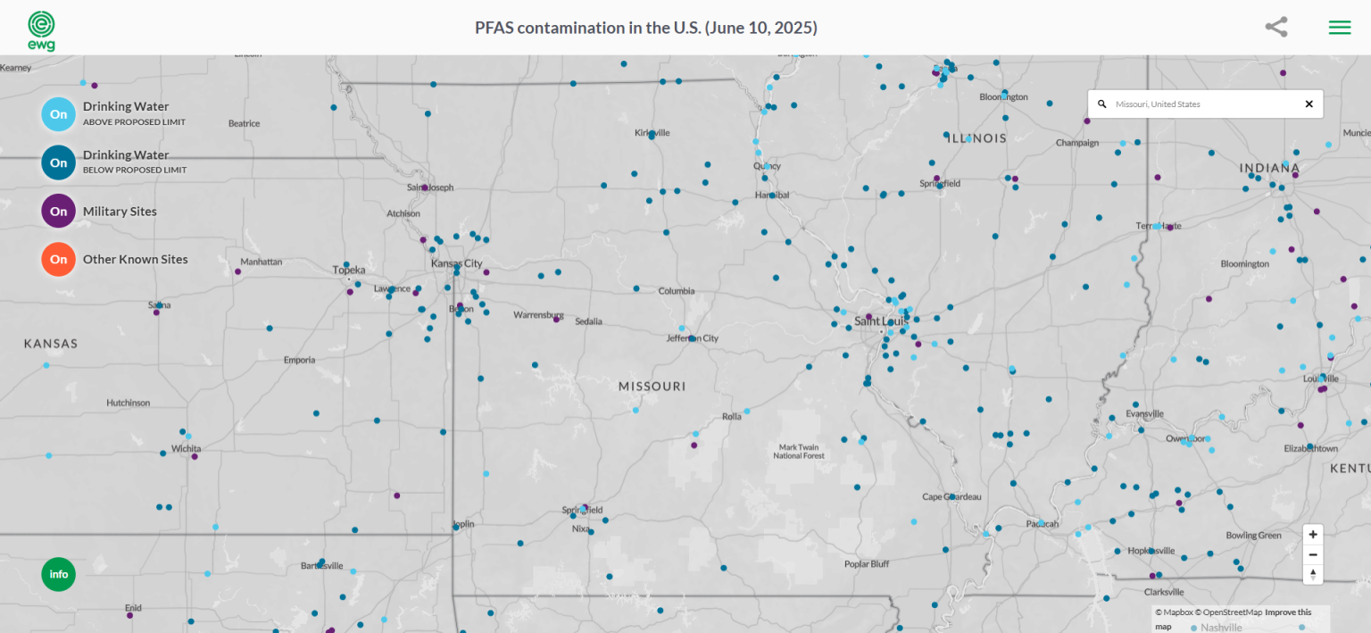 PFAS In Missouri Contamination Map (Upd January 2026)