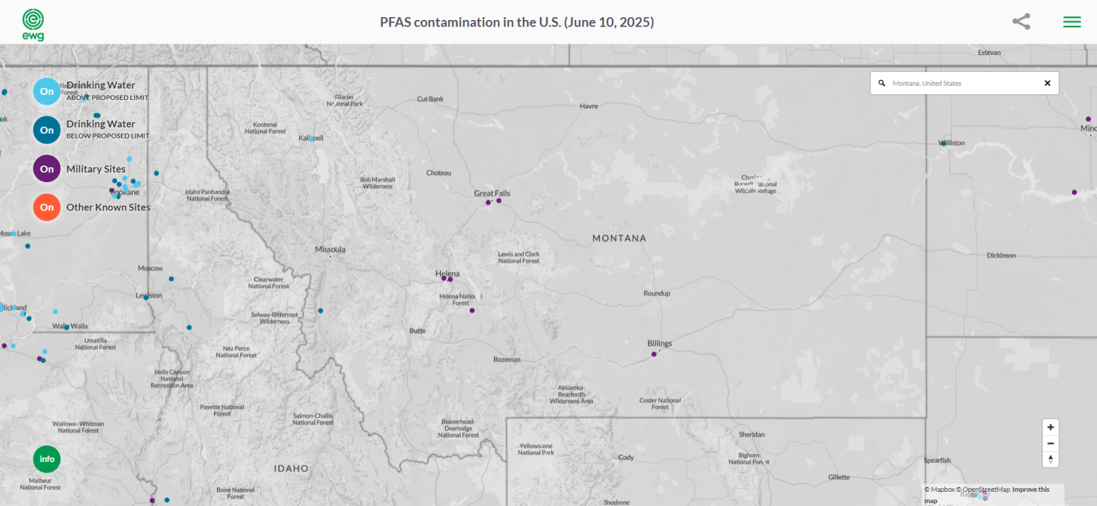 PFAS In Montana Contamination Map (Upd December 2025)