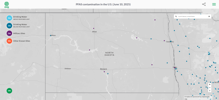 PFAS In North Dakota Contamination Map (Upd December 2025)