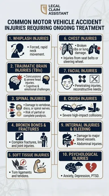 Motor Vehicle Accident Injuries → Get Legal Help Now